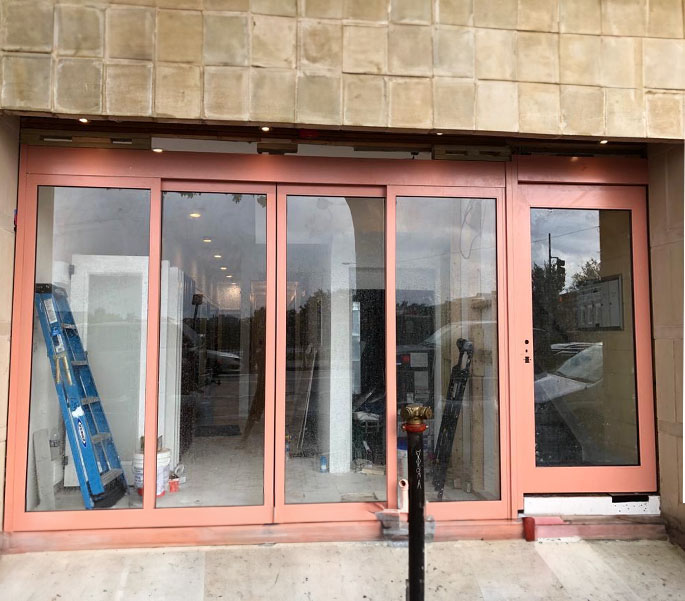 Dallas Storefront Door Installation - Texas Pride Mirror & Glass